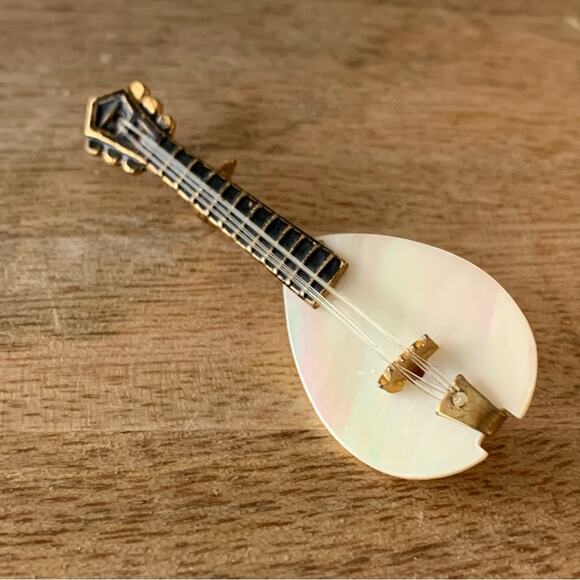 Germany | Jewelry | Mandolin Brooch Figural Music Pin Vintage Germany ...